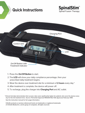 Bone Growth Stimulator Instructions & Manuals | Orthofix
