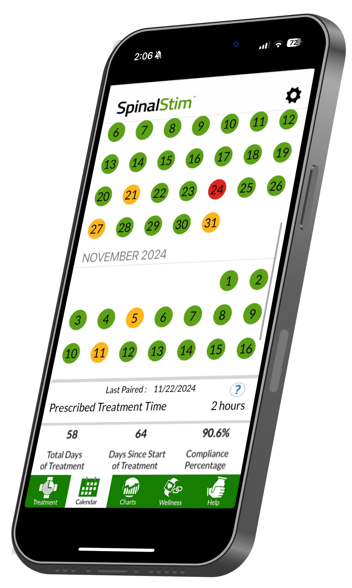 STIM onTrack™ Mobile App | Orthofix Bone Growth Therapy